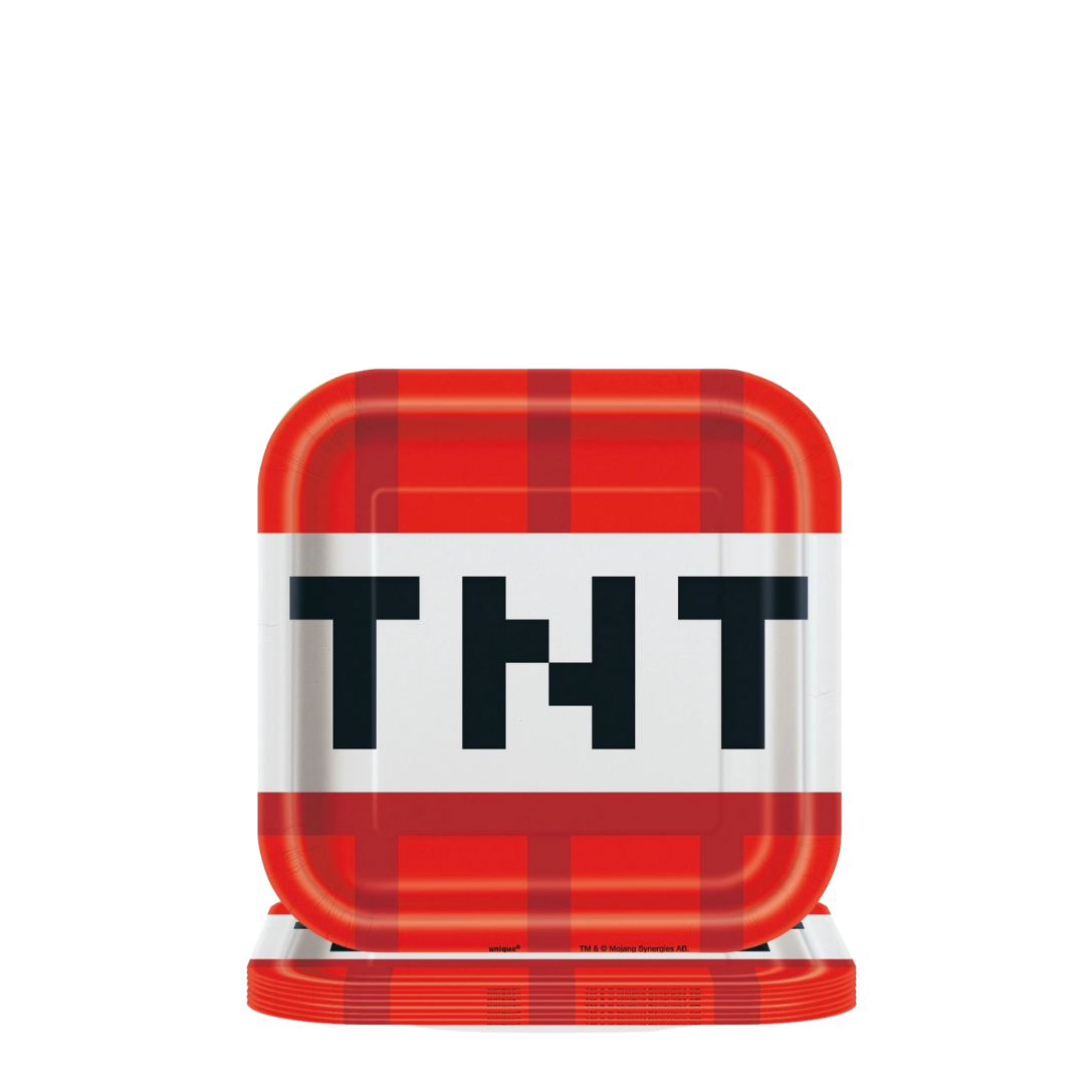 TNT SQUARE DESSERT PAPER PLATES – Peppy Luna